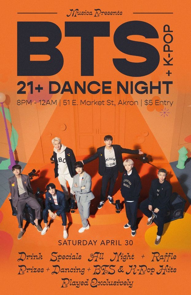 BTS K POP NITE Musica Akron 30 April