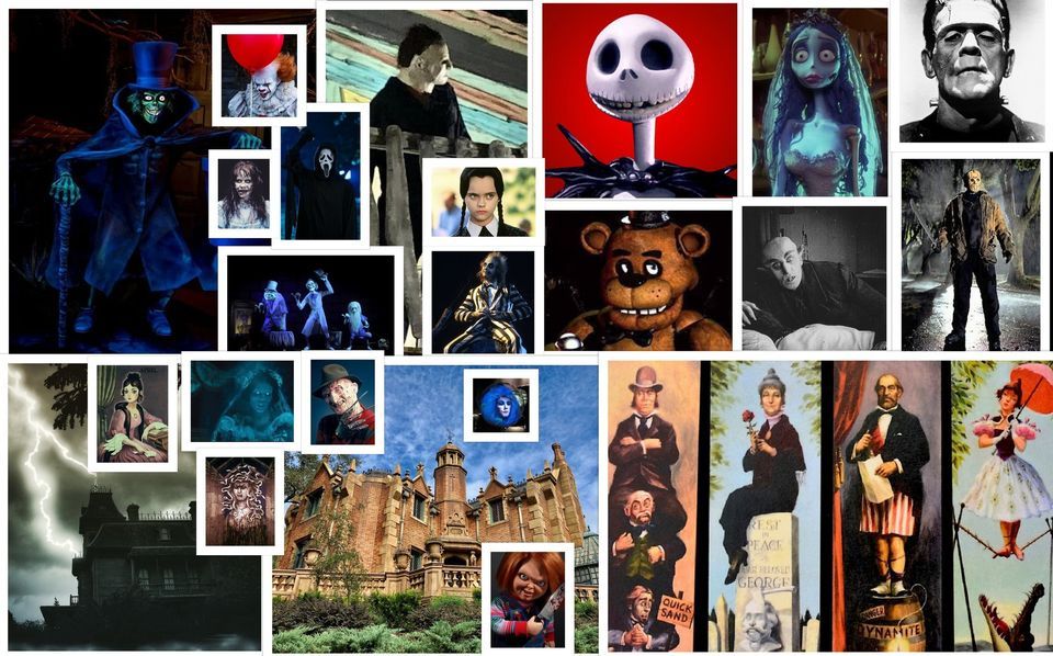 Tim Burton Characters Collage