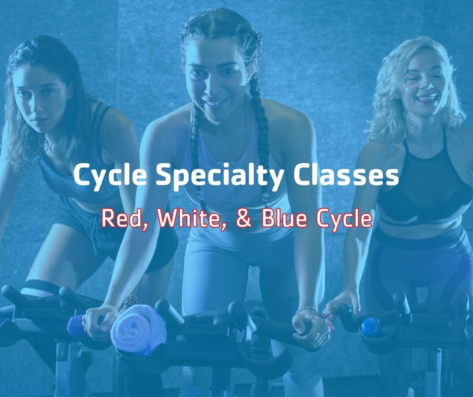 Cycle Specialty Class - Red, White, & Blue Cycle, Fercho Family YMCA ...
