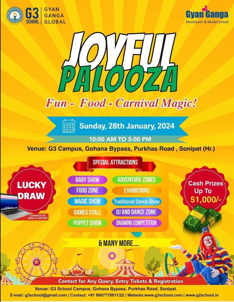 Joyful Palooza- Fun, Food, Carnival Magic!, Sonipat,Haryana, New Delhi ...