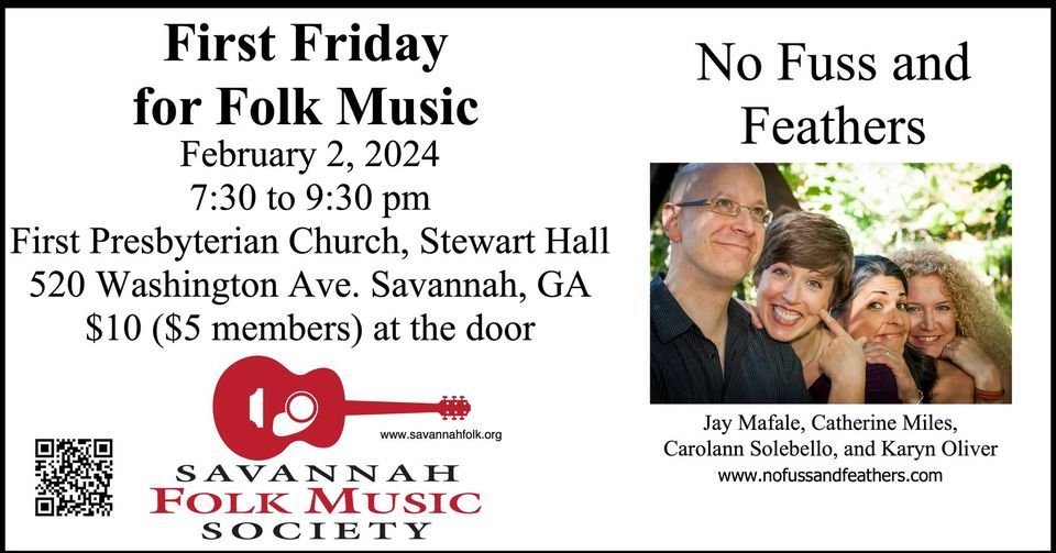First Friday for Folk Music, First Presbyterian Church of Savannah ...