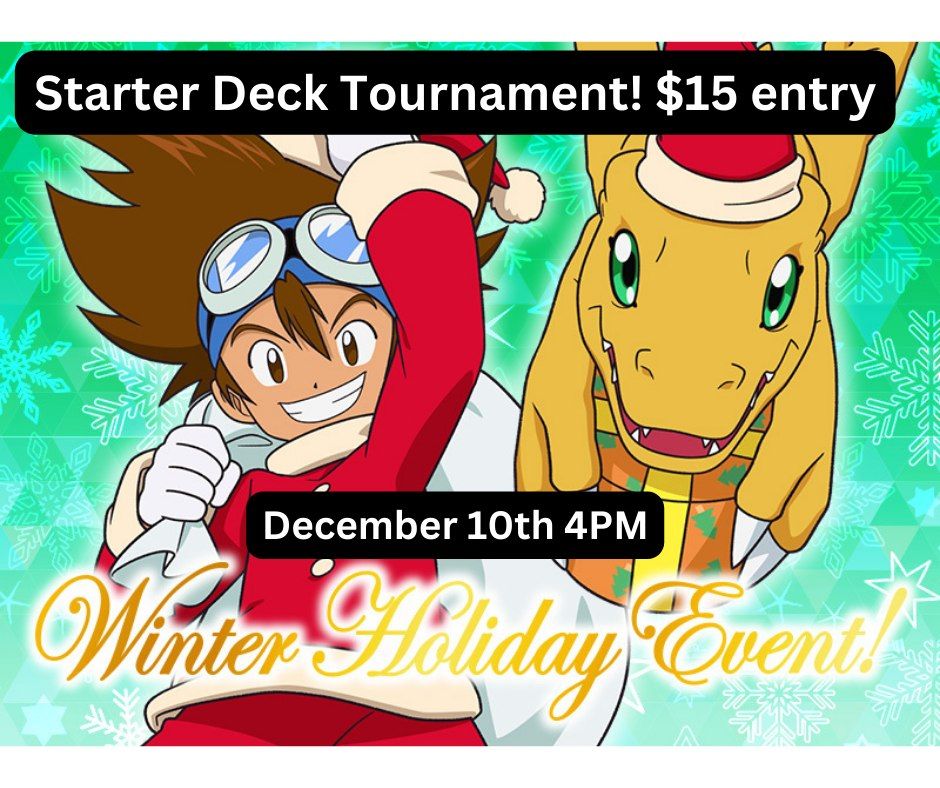 Digimon Tcg Winter Holiday Starter Deck Event Corbin Cards And Games 10