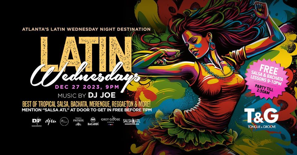 Latin Wednesdays Latin Night Atlanta - Mention Salsa ATL get in FREE b4 ...