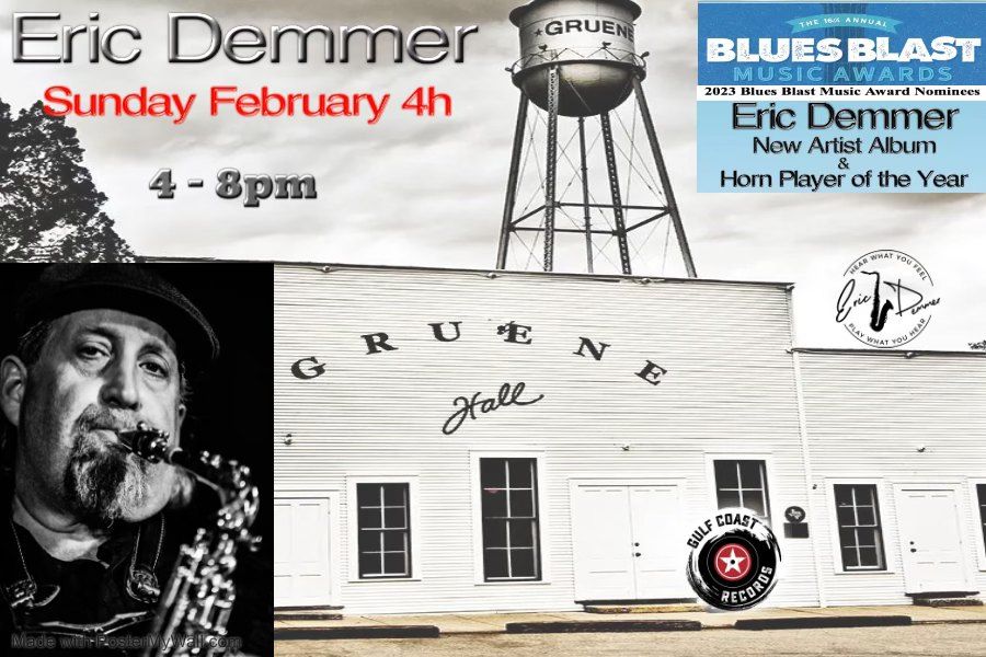 Eric Demmer performs at the world famous Gruene Hall, Gruene Hall, New ...