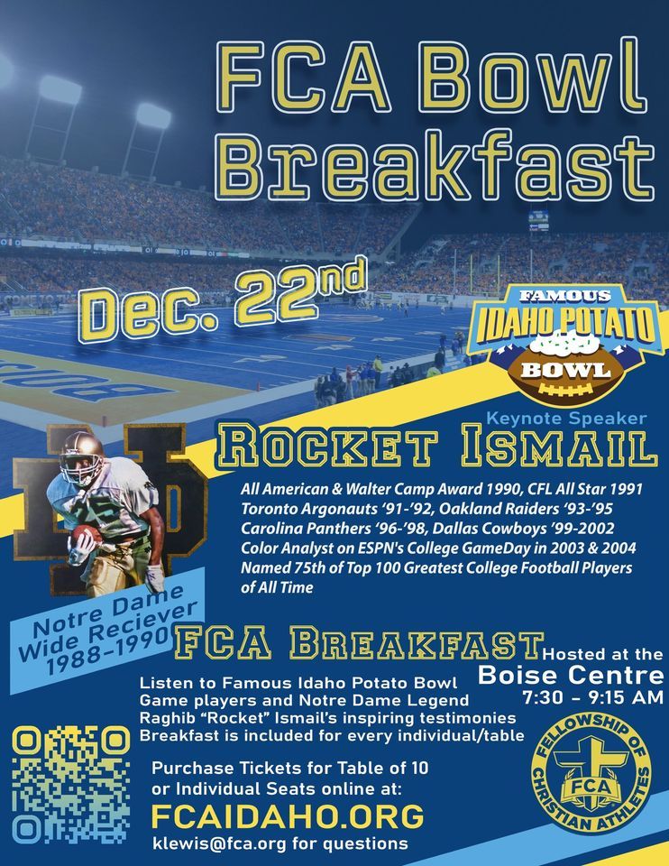 The FCA Breakfast at the Famous Idaho Potato Bowl, Boise Centre ...