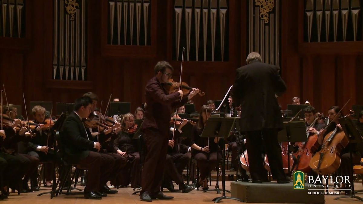 Baylor Symphony Orchestra: Miguel Harth-Bedoya - Bruch Violin Concerto ...