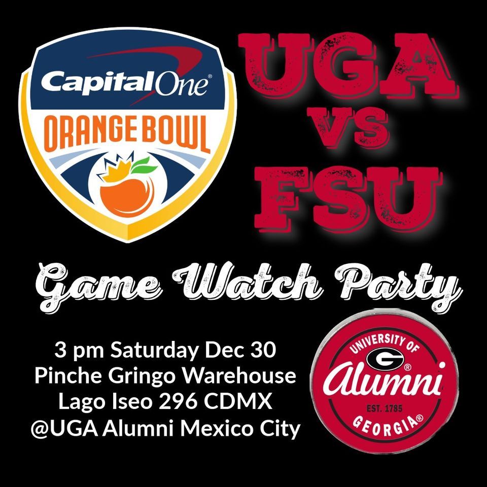 Orange Bowl Game Watch Party - UGA vs FSU, Pinche Gringo BBQ (Warehouse), Ciudad De México, 30 ...