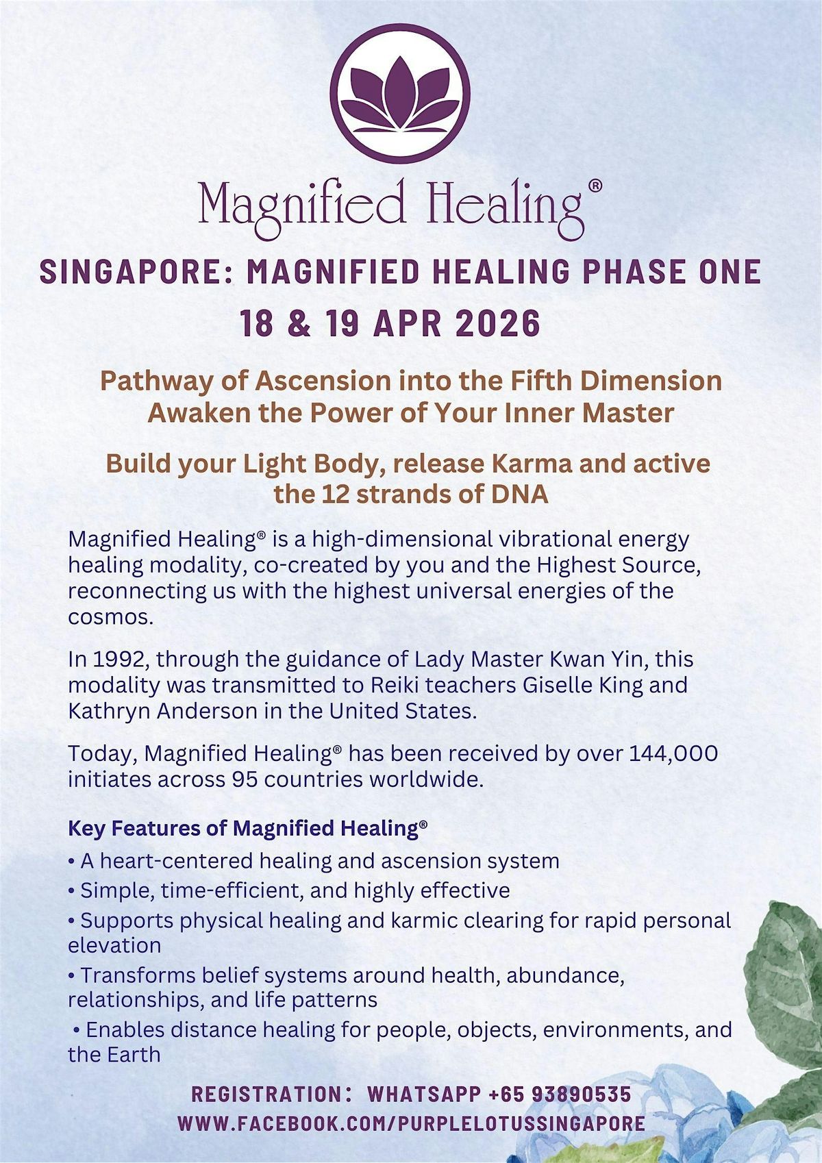 Magnified Healing® Workshop – Phase 1 (Singapore) , 芳林巴剎與熟食中心 ...