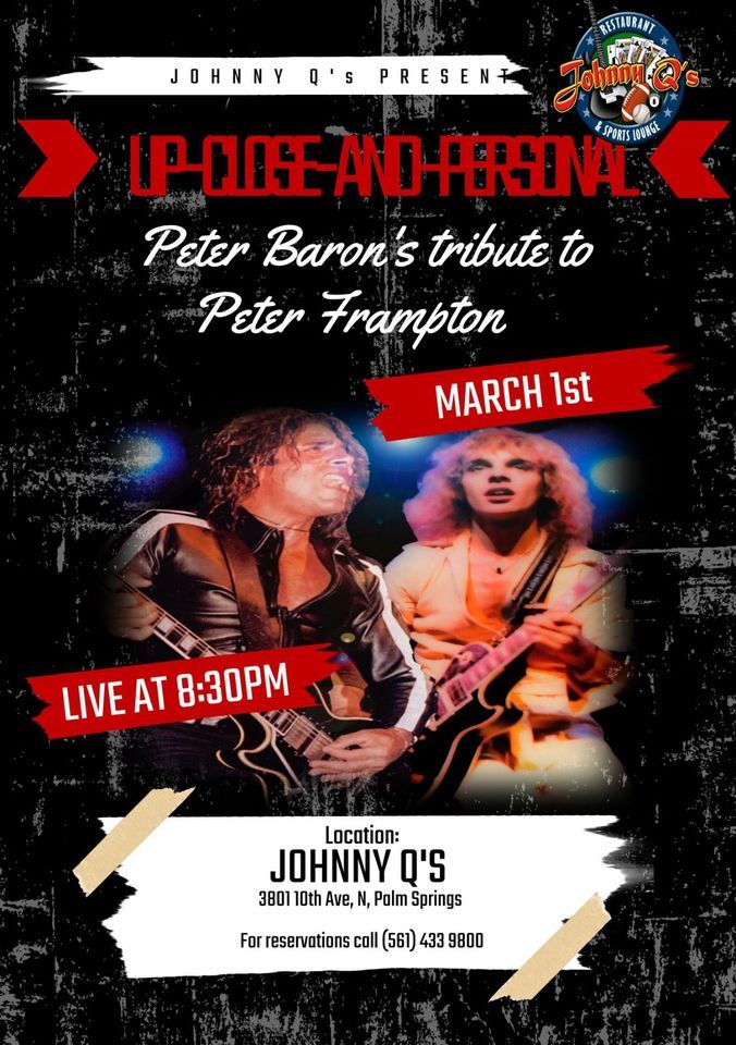 Peter Baron’s Tribute to Peter Frampton at Johnny Q’s , Johnny Q's ...