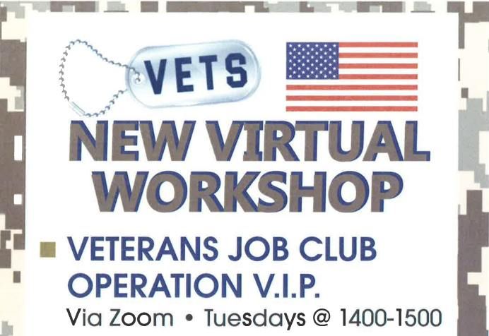 Veterans Job Club Virtual Workshops, December 5 2023 | Online Event ...