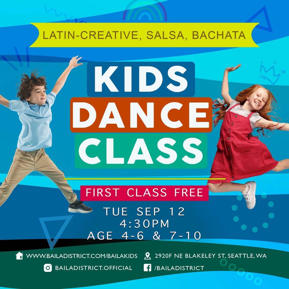 Baila Kids: Latin Dance Class, Baila District, Lake Forest Park, 5 ...