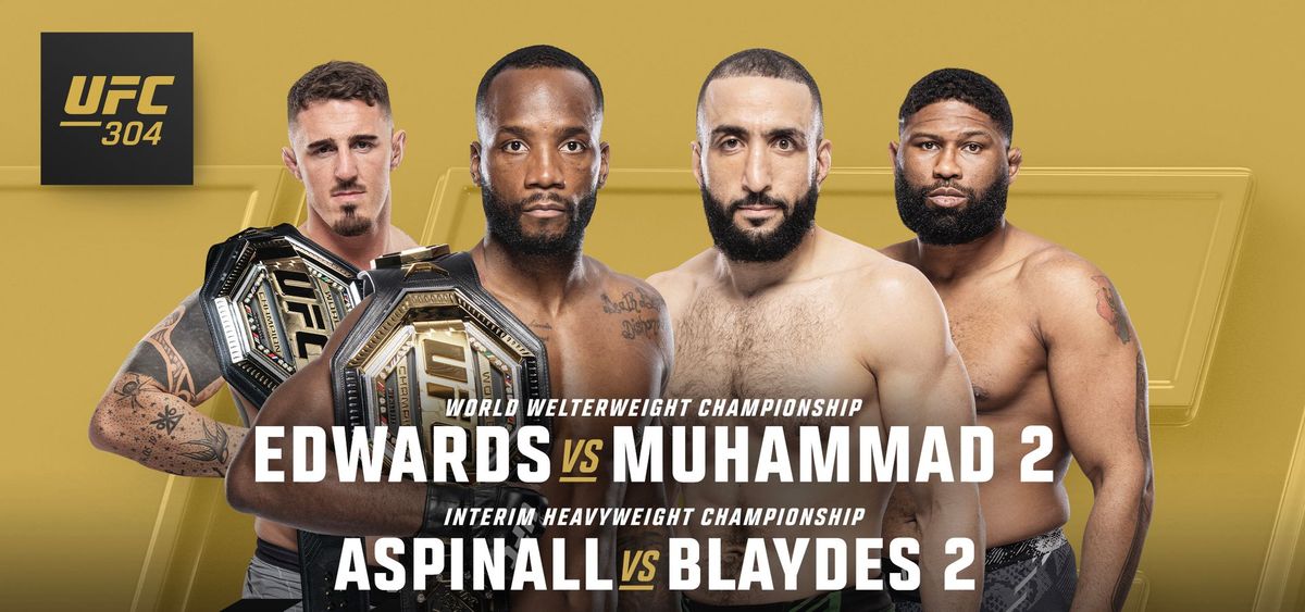 UFC 304 - Edwards vs Muhammad, Co-op Live, Manchester, 27 July to 28 ...