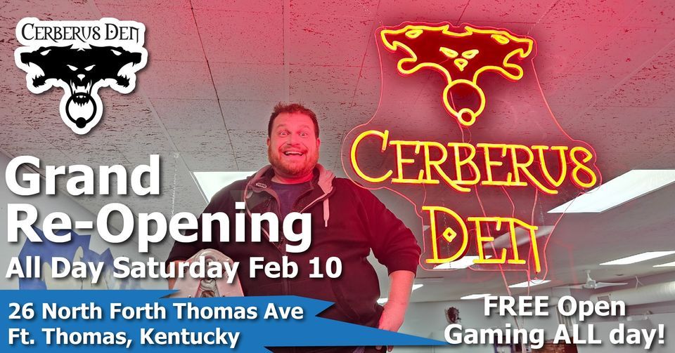 Cerberus Den Grand Re-Opening, Cerberus Den, Fort Thomas, 10 February ...