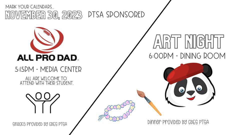 Art Night & All Pro Dads Meeting, Casselberry Elementary School, 30 ...