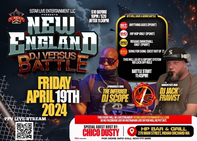 New England DJ Versus Battle / DJ Scope vs DJ Jack Frawst, HP Bar ...