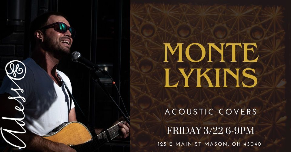 Monte Lykins-LIVE Acoustic Rock, Adesso Coffee, Mason, 22 March 2024 ...