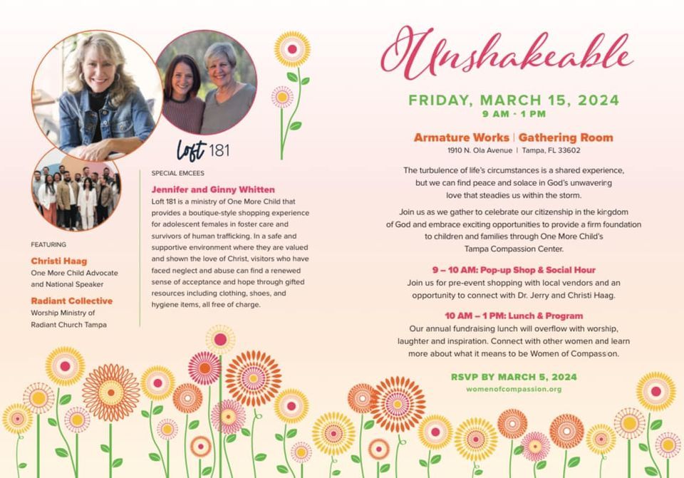 Women of Compassion, Armature Works, Tampa, 15 March 2024 | AllEvents