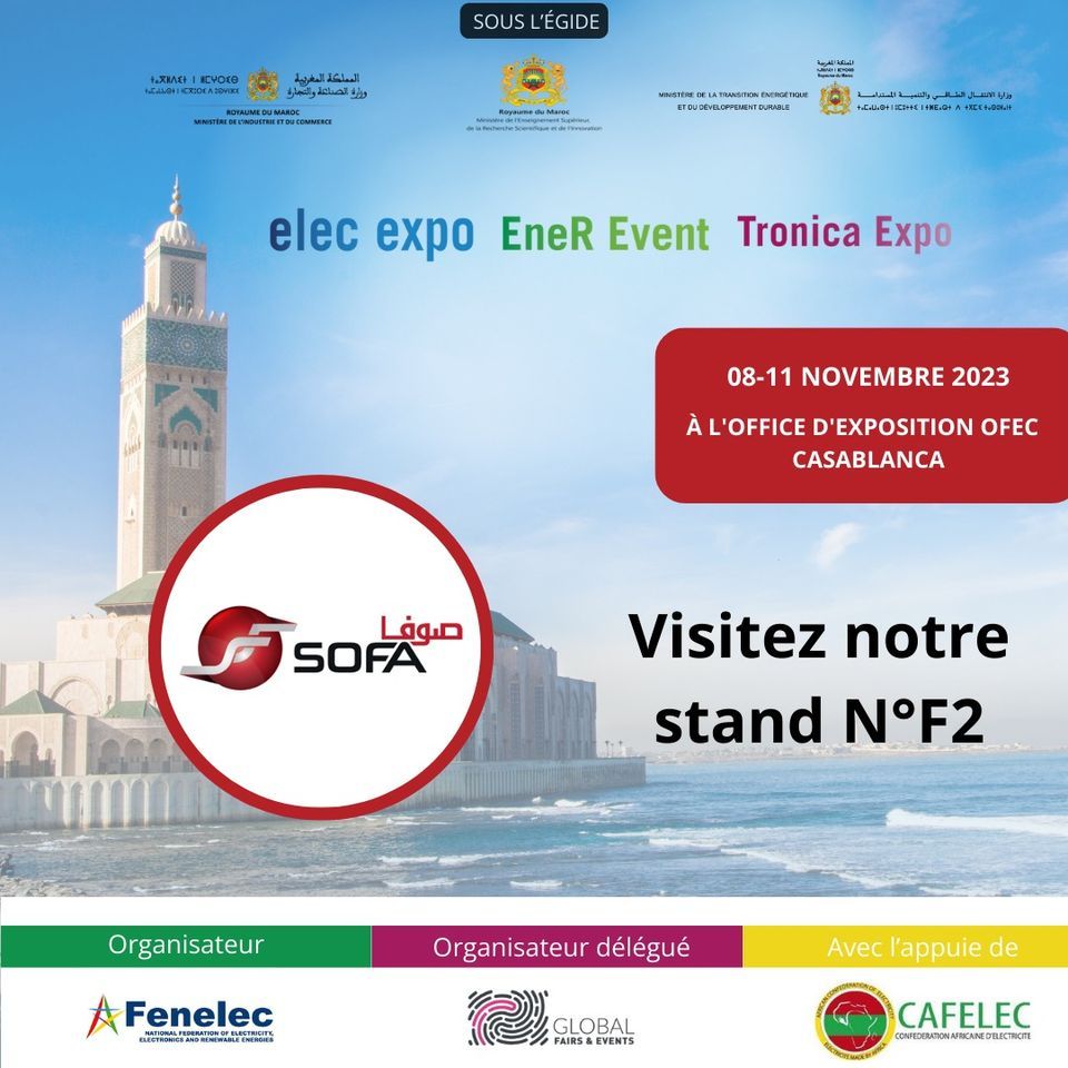 Salon ELEC EXPO, O.F.E.C: l'Office des Foires et Expositions de Casablanca, November 8 to ...