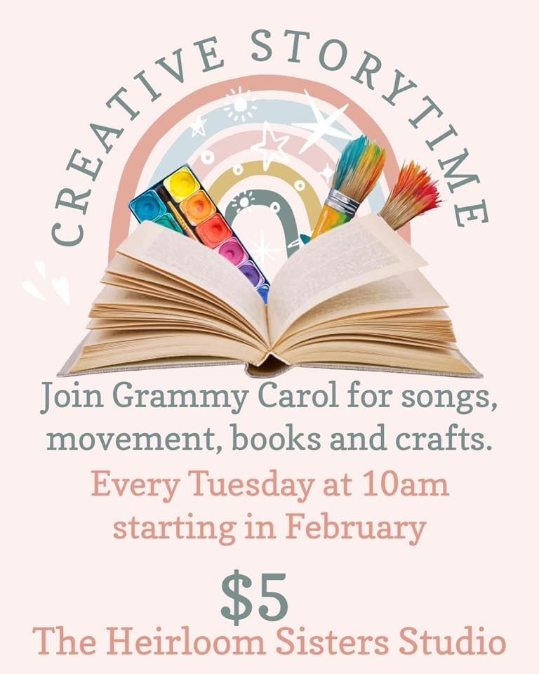 Creative Storytime, The Heirloom Sisters, Winder, 27 February 2024 ...