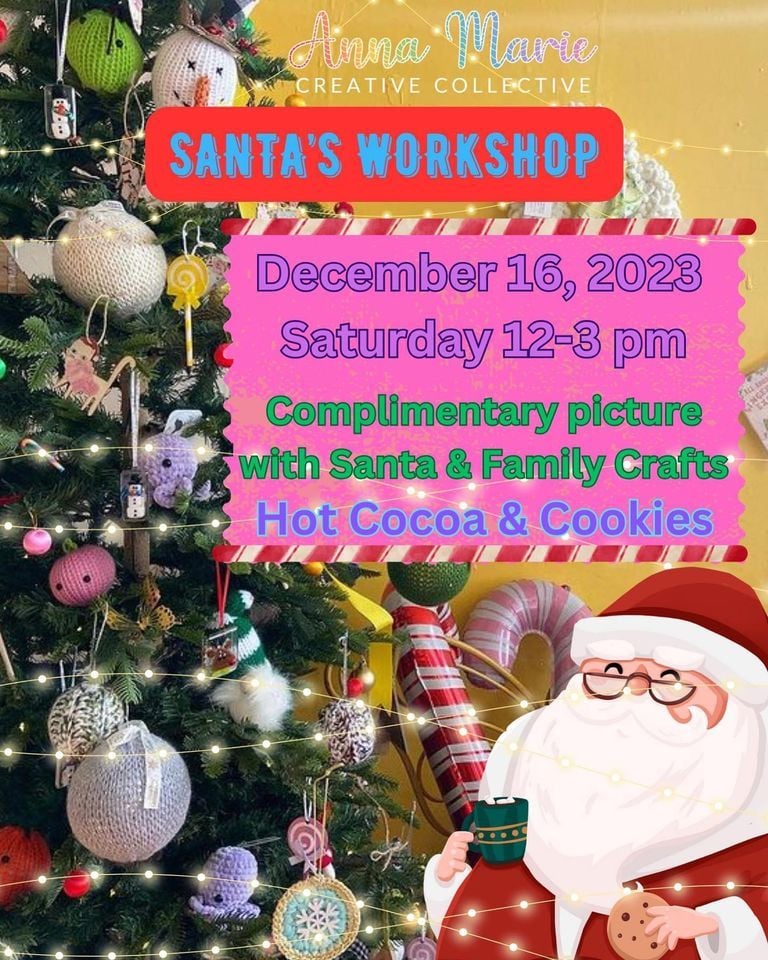 Santa’s Workshop (free picture with Santa & family crafts), 1015 first ...