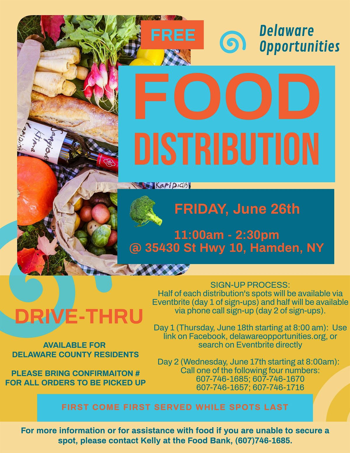 June Food Distribution, 35430 NY-10, Hamden, 26 June 2026 | AllEvents