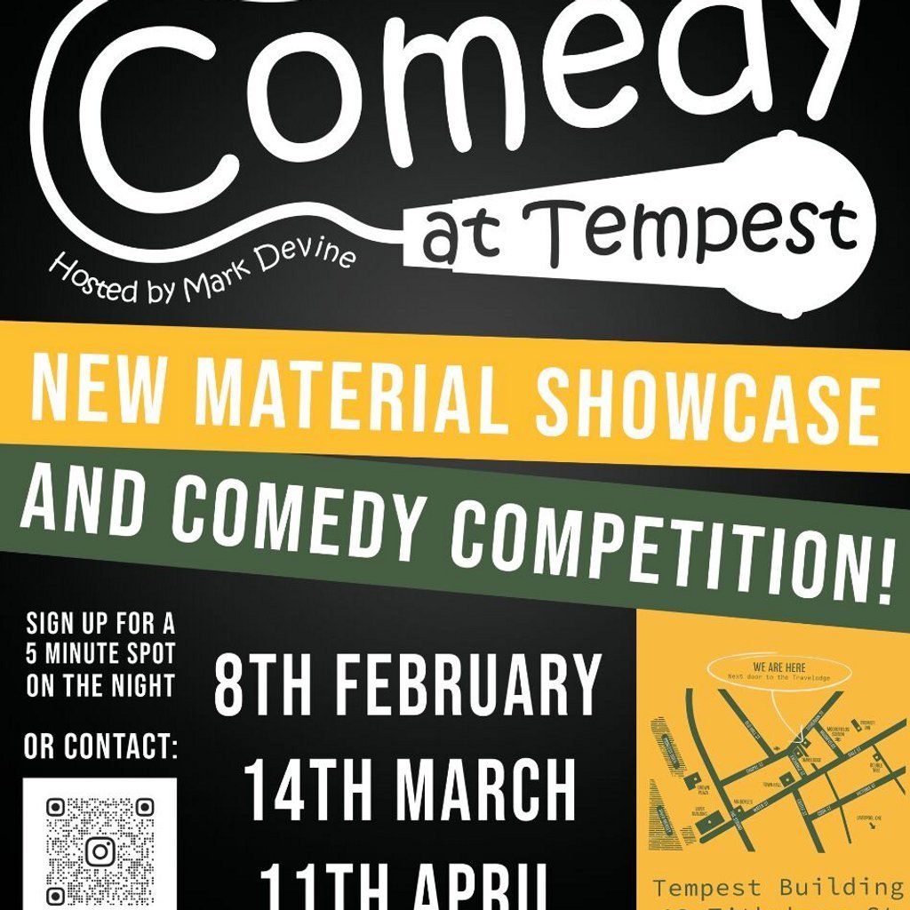 Tempest on Tithebarn Presents: Devine Comedy!, Tempest 12 Tithebarn ...