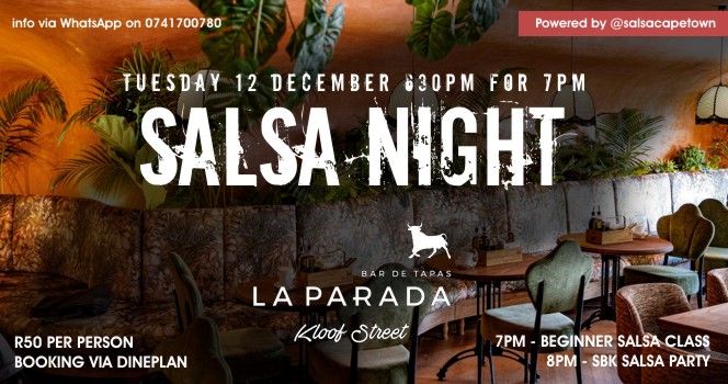 Date Night Salsa Class & Party at La Parada Kloof St, La Parada (Kloof ...