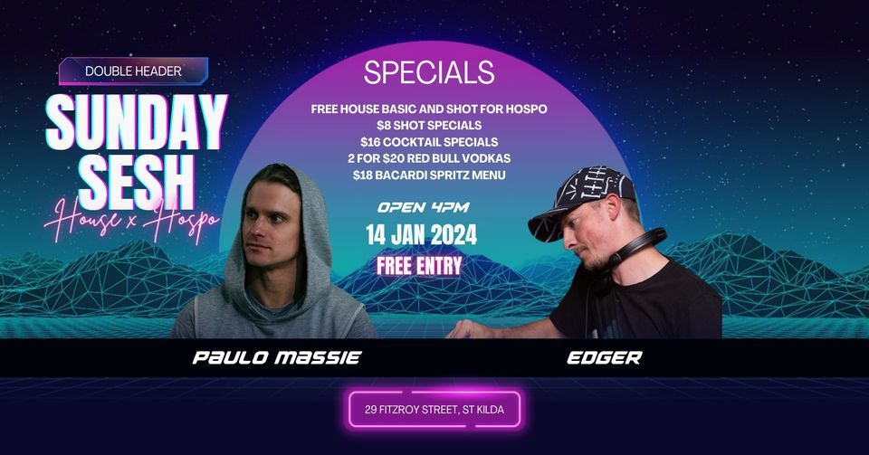 House X Hospo Sunday Sesh // 14th Jan, 29th Apartment St Kilda ...
