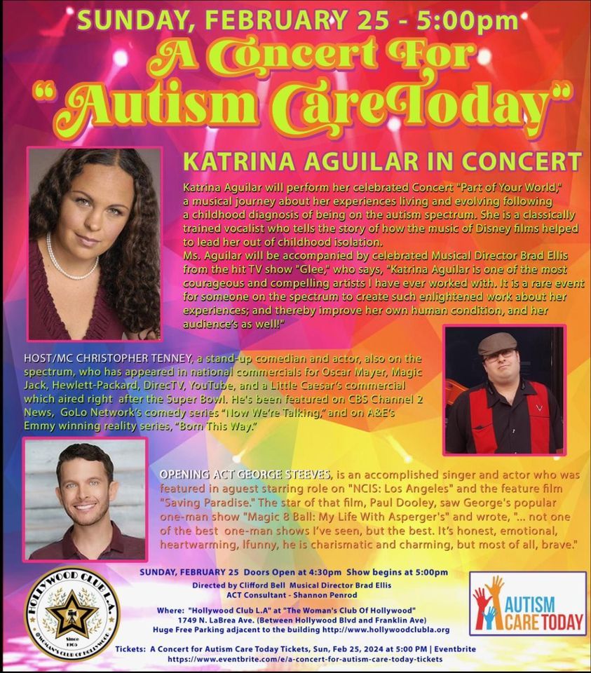 SINGER KATRINA AGUILAR IN CONCERT: A Benefit Performance for Autism ...