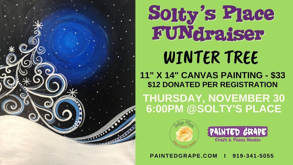FUNdraiser - Winter Tree Canvas @Soltys Place, Soltys Place ...
