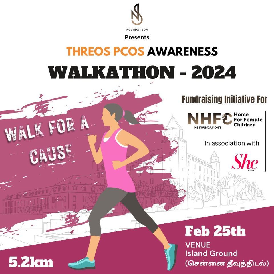 Threos PCOS Awareness Walkathon - 2024, Island Grounds Chennai, 25 ...