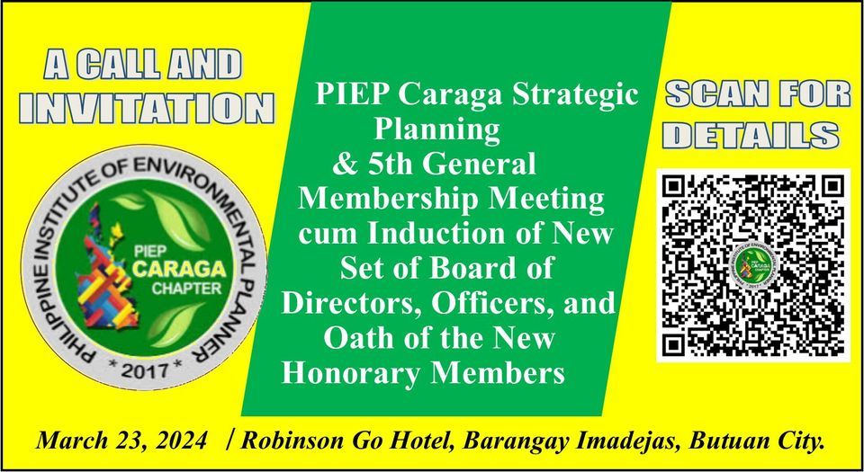 PIEP Caraga Strategic Planning & 5th General Membership Meeting ...