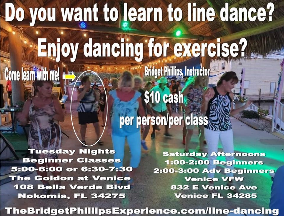 Advaned Beginner Line Dance Classes at Venice VFW, 832 E Venice Ave ...