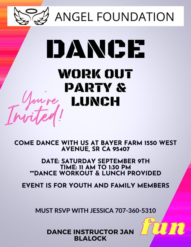 Dance Party Workout and Lunch, Bayer Farm, Santa Rosa, 9 September 2023 ...
