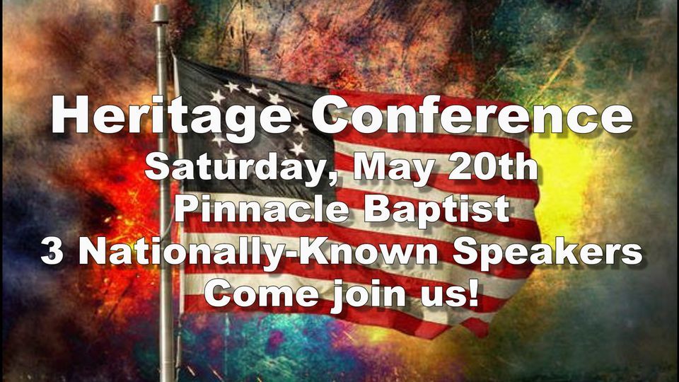 Heritage Conference this Saturday featuring 3 nationally-known speakers ...