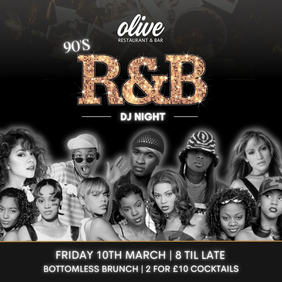 Olive - 90s RnB DJ Night, Olive, Corby, 10 March 2023 | AllEvents.in