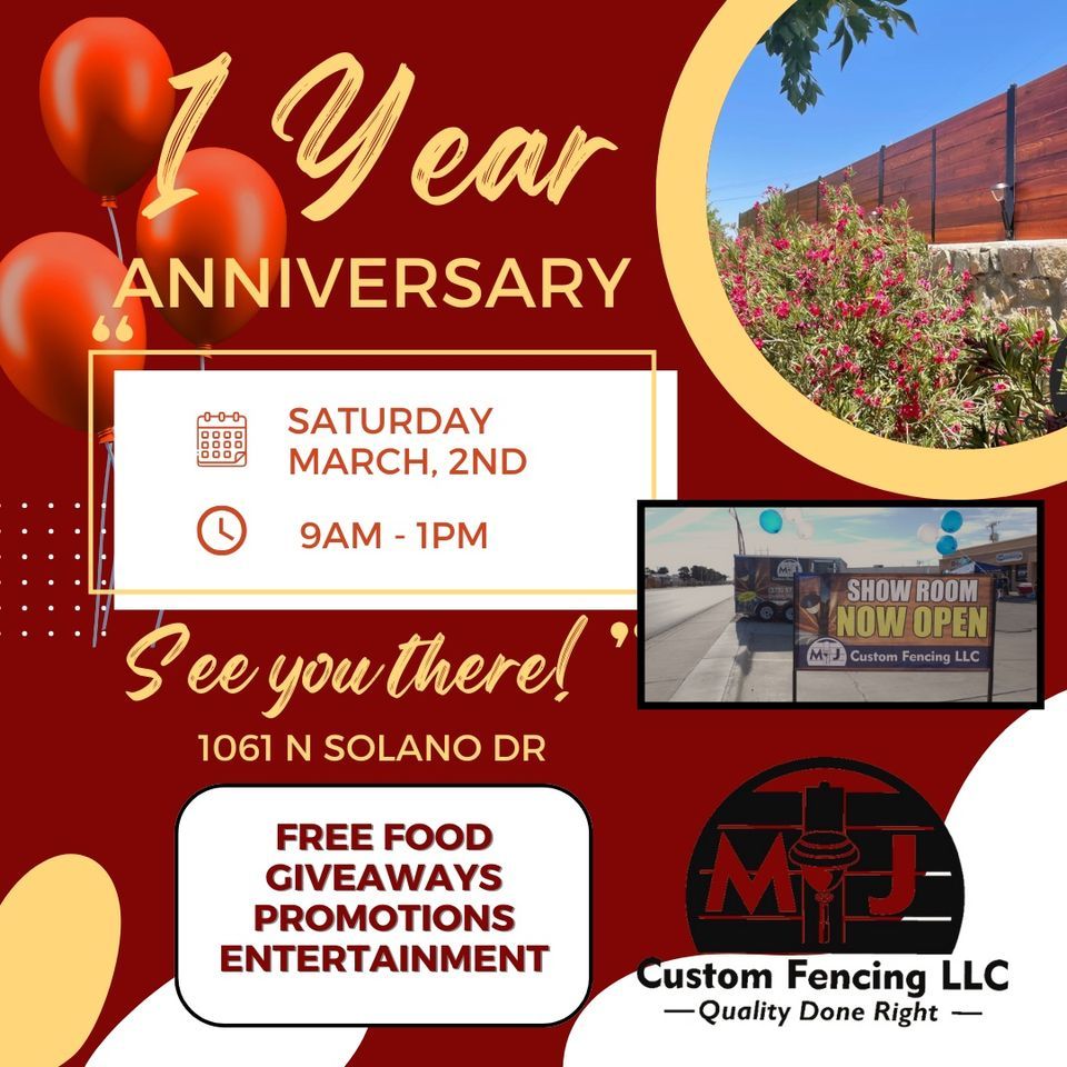 1 Year Anniversary!, 1061 N Solano Dr, Las Cruces, NM, 2 March 2024 ...
