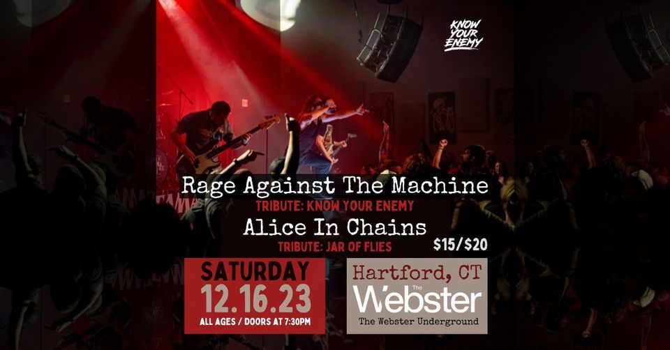 Tributes to Rage Against The Machine & Alice In Chains-The Webster ...