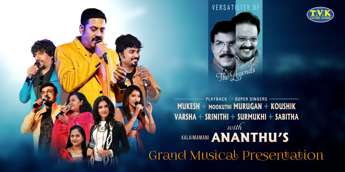 Versatility of the Legends, Vani Mahal: Chennai, 19 April 2025 | AllEvents