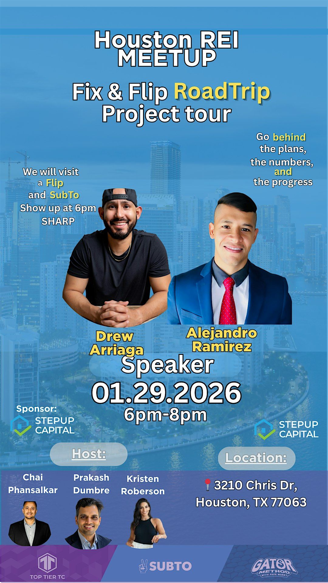 Fix/Flip Ride Along FREE, 3210 Chris Dr, Houston, 29 January 2026 ...