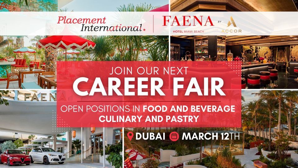 Career Fair - Faena Hotel Miami Beach by Accor, Dubai Abudabi, Jakarta ...