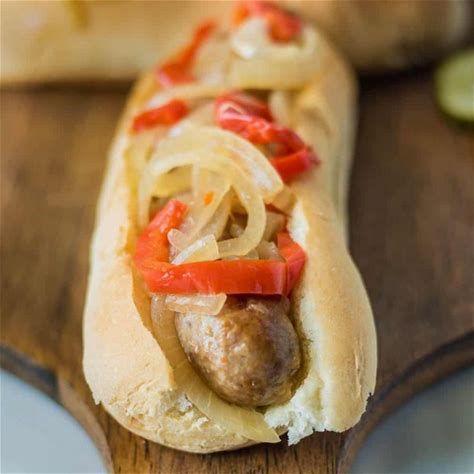 TACO TUESDAY....nope!! Grilled Brats with Peppers and Onions, American ...
