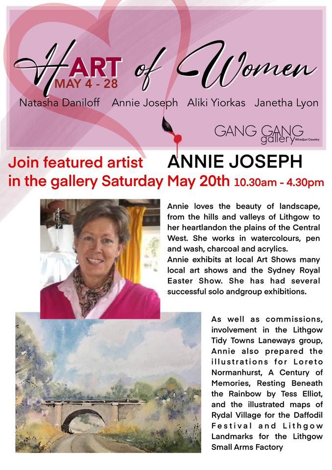 Meet the Artist- ANNIE JOSEPH, GANG GANG Gallery, Lithgow, 20 May 2023 ...