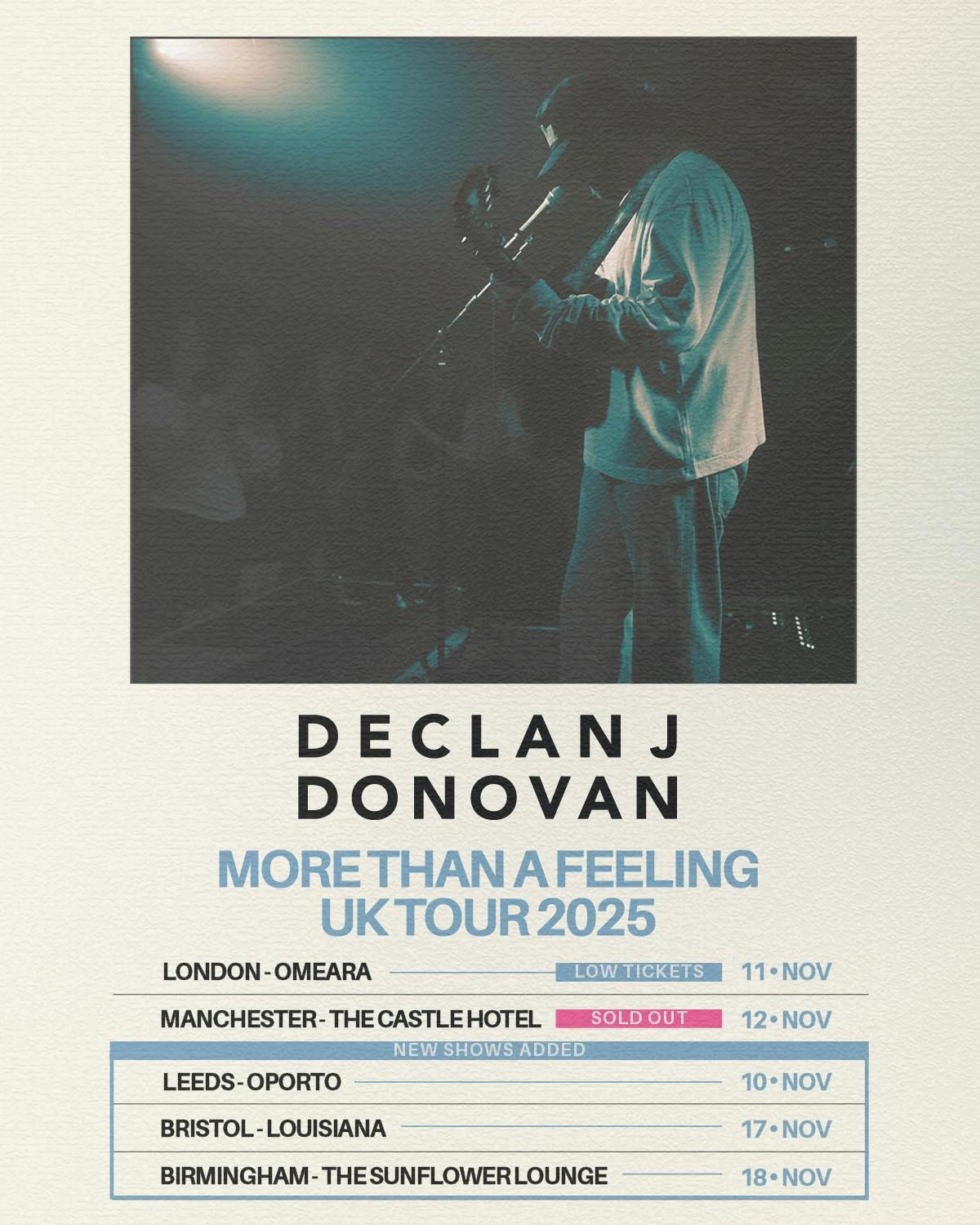 Declan J Donovan, Oporto, Leeds, 10 November 2025 | AllEvents