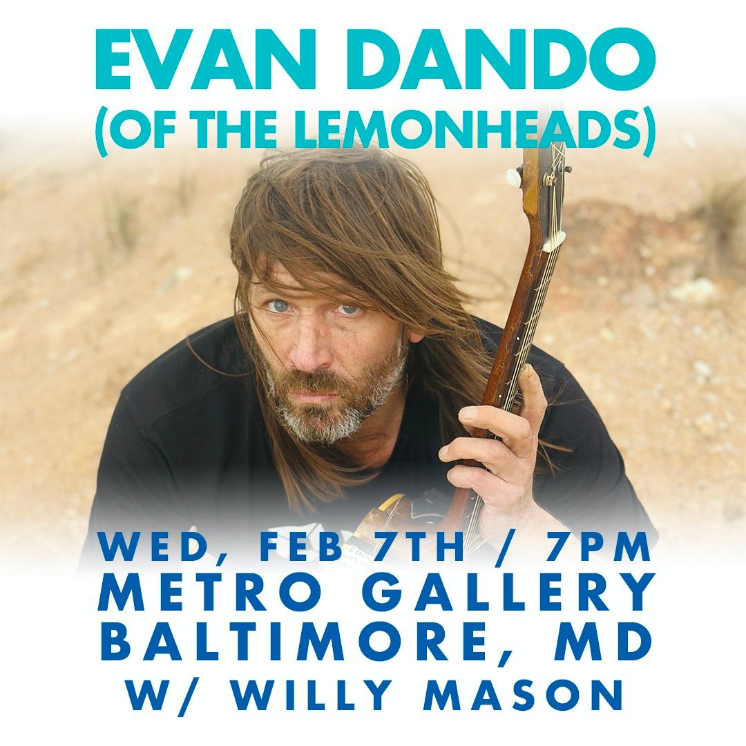 Evan Dando & Willy Mason, Globe Hall, Denver | AllEvents.in