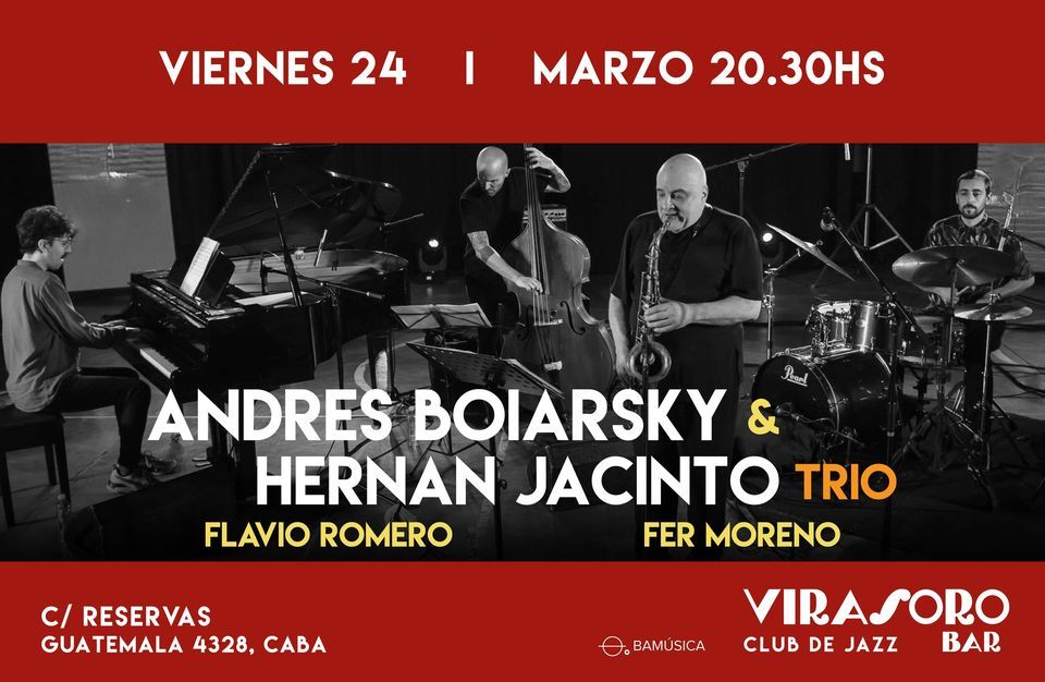 ANDRES BOIARSKY & HERNAN JACINTO TRIO, Virasoro Bar, San Martin, 24 March 2023 | AllEvents.in