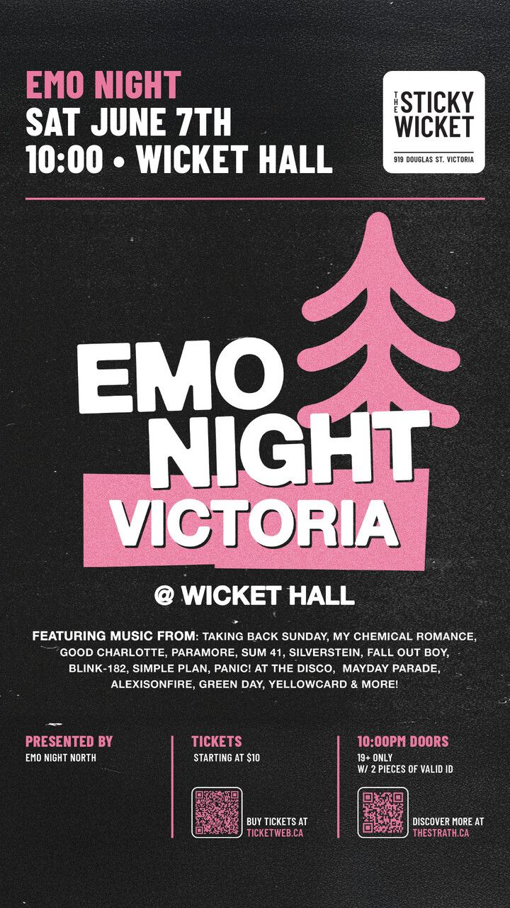 Emo Night Victoria, Wicket Hall At The Strathcona Hotel, Victoria, 6 ...