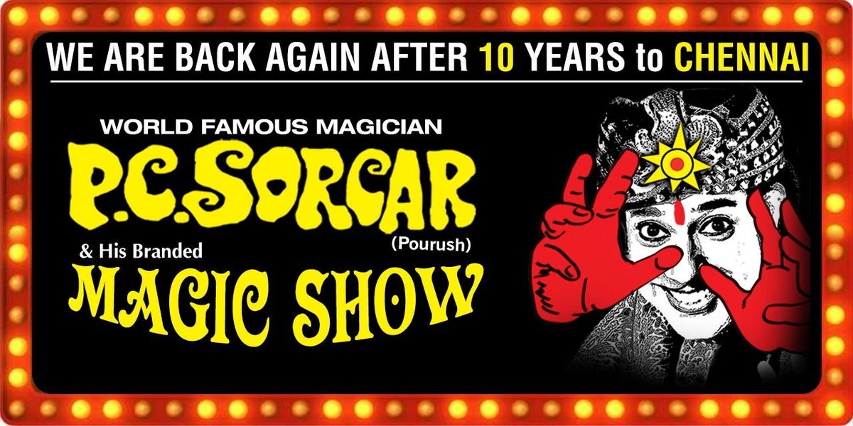 PC SORCARs MAGIC SHOW - Chennai, Museum Theatre: Chennai, 14 June to 28 June | AllEvents