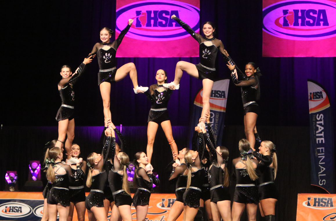 IHSA Competitive Cheerleading State Finals at Grossinger Motors Arena ...