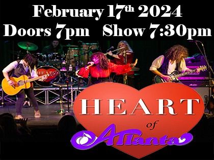 Heart of Atlanta 2024 : Definitive Heart Tribute Band, Peacock ...